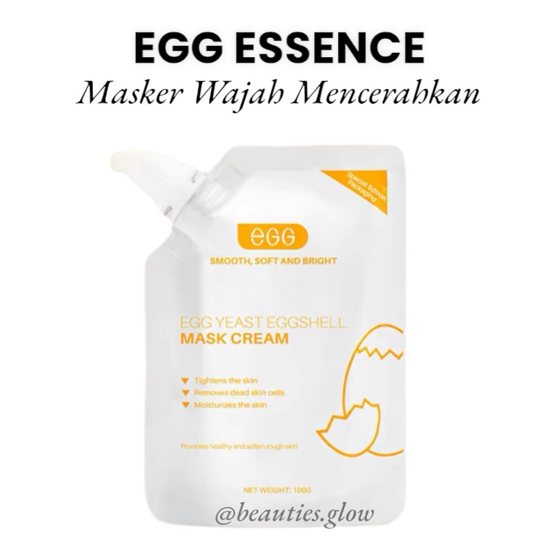 Jual EGG YEAST EGGSELL MASK CREAM | Masker Cangkang telur | Shopee ...