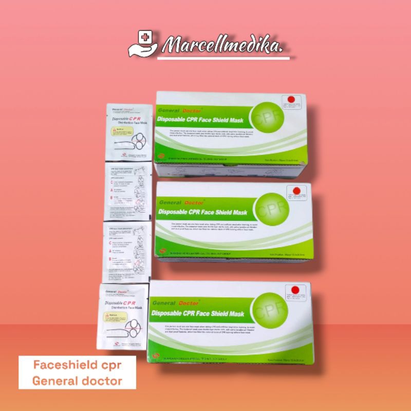 Jual FACESHIELD CPR MASK GD-JA-1 GENERAL DOCTOR / FACE SHIELD CPR ...