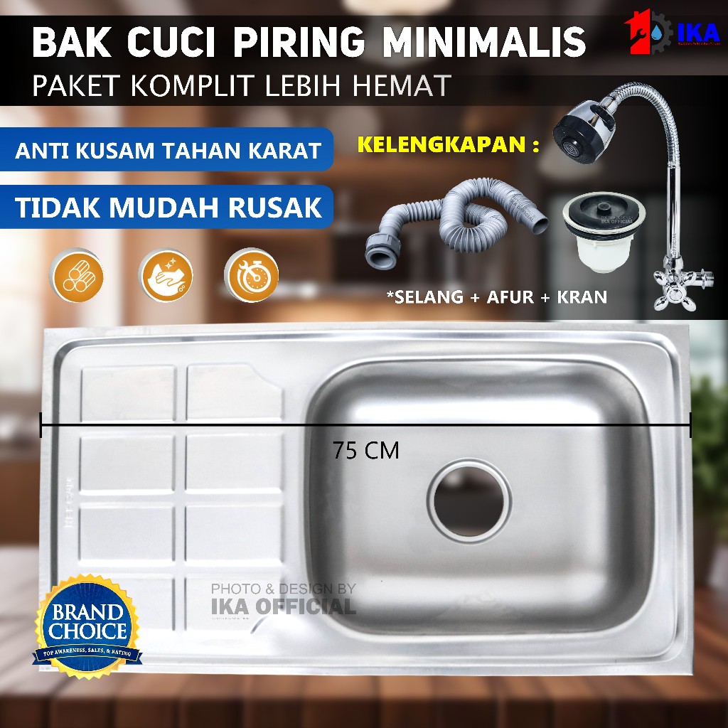 Jual STAINLESS Paket Lengkap Kitchen Sink Paket Kran kitchen sink ...