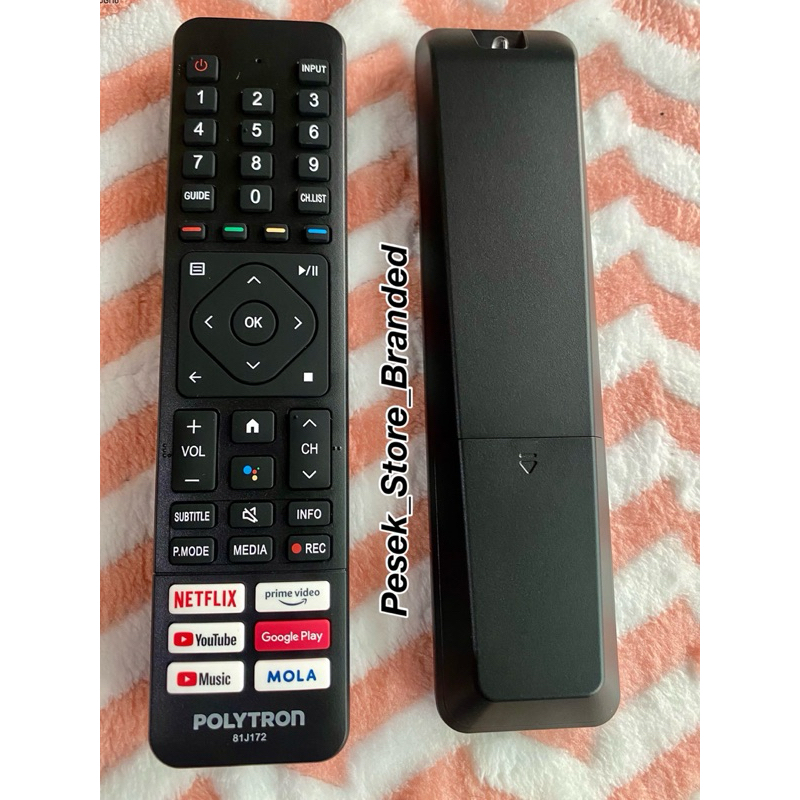 Jual Remot remote Smart Tv Polytron 81J172 Original dan baru | Shopee ...