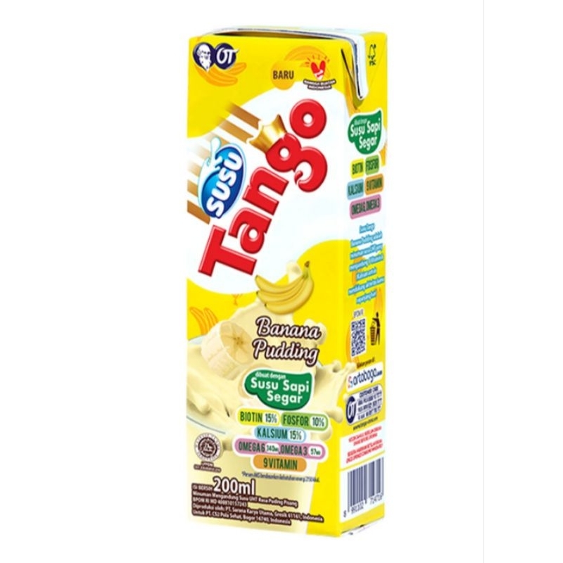 Jual Tango Susu UHT Banana Pudding 200 ml | Shopee Indonesia