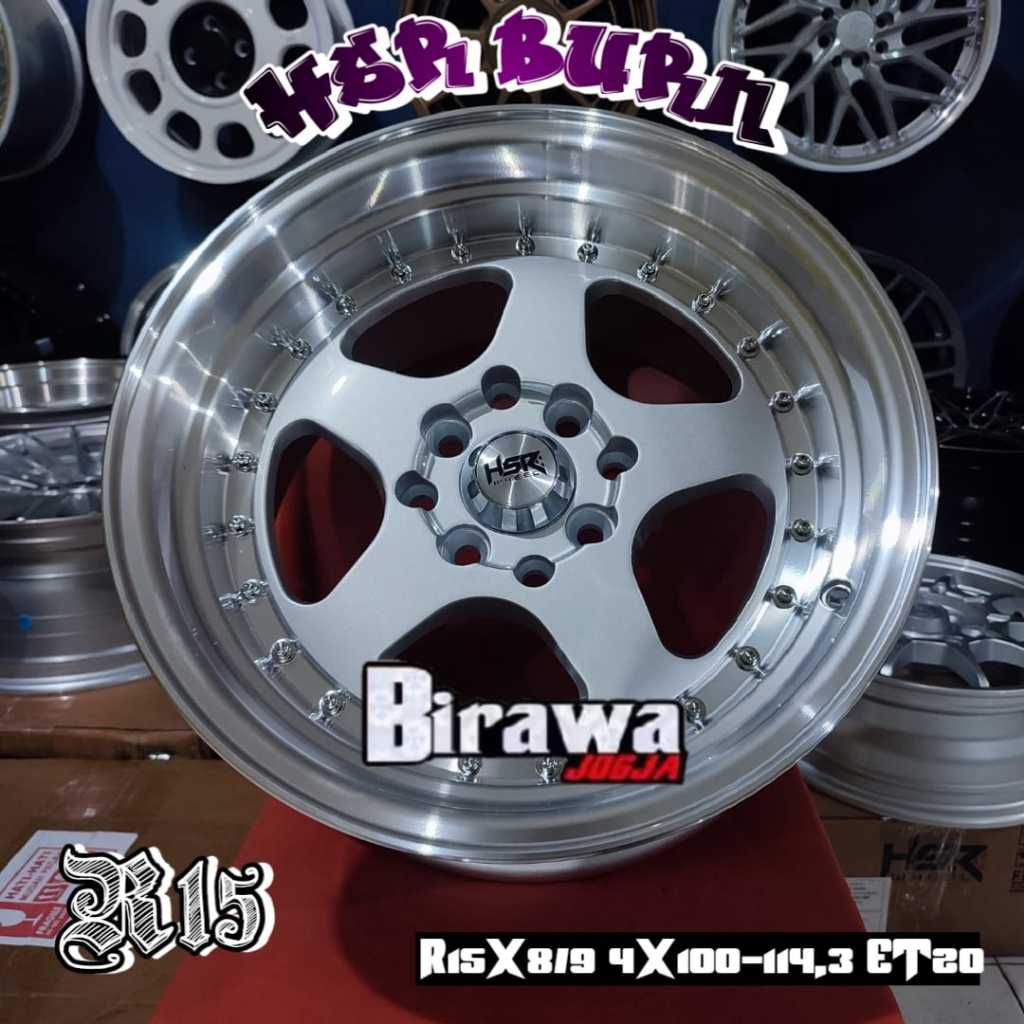 Jual Velg Racing Celong Ring 15 Original HSR BURN R15 Baut 4 Untuk Mobil Kijang Avanza Xenia ...