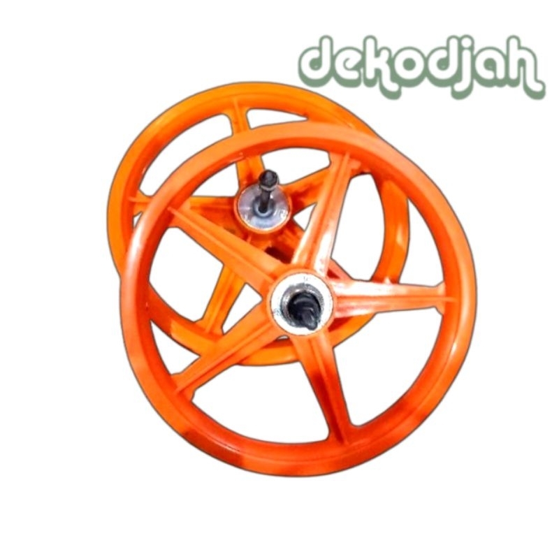 Jual VELG BINTANG PALANG LURUS SEPEDA UKURAN 16 1 SET DEPAN BELAKANG ...