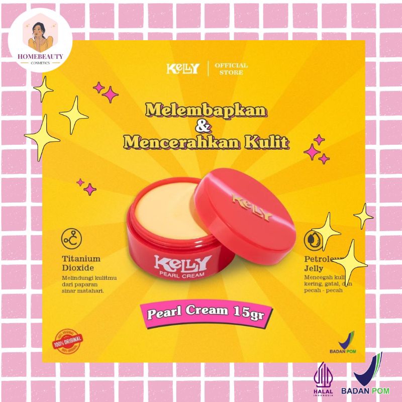Jual Kelly Pearl Cream/5gr/15gr/cream pencerah wajah kelly original ...