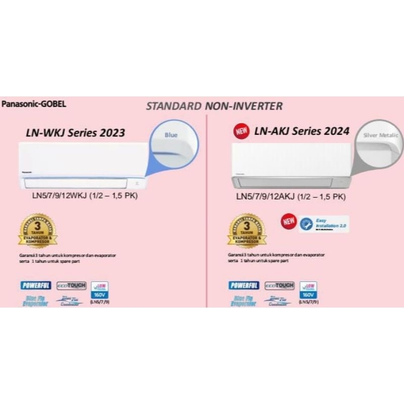 Jual AC Panasonic 1 PK Sibiru si Biru CS/CU LN9AKJ R32 | Shopee Indonesia