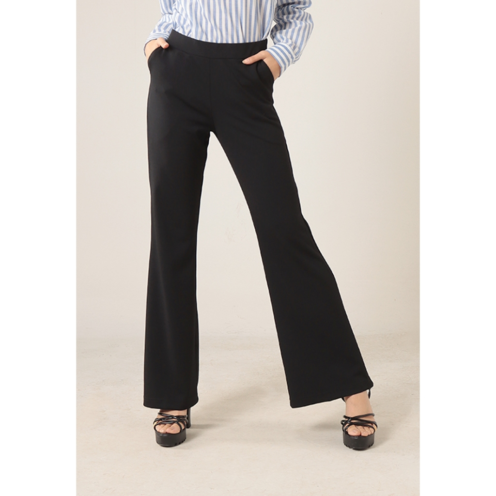 Jual Hardware Clothing Celana Panjang Wanita Hardware Boot Cut pants Scuba | Shopee Indonesia