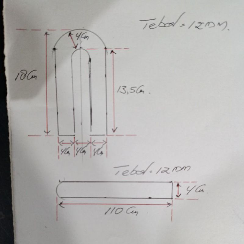 Jual Plat custom tebel 12mm | Shopee Indonesia