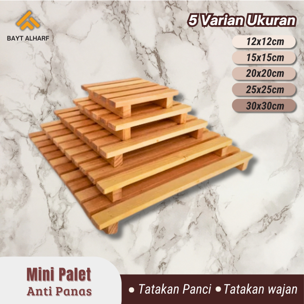 Jual Tatakan Panci Anti Panas Estetik Kayu Pinus Oven Clear Glossy Anti ...