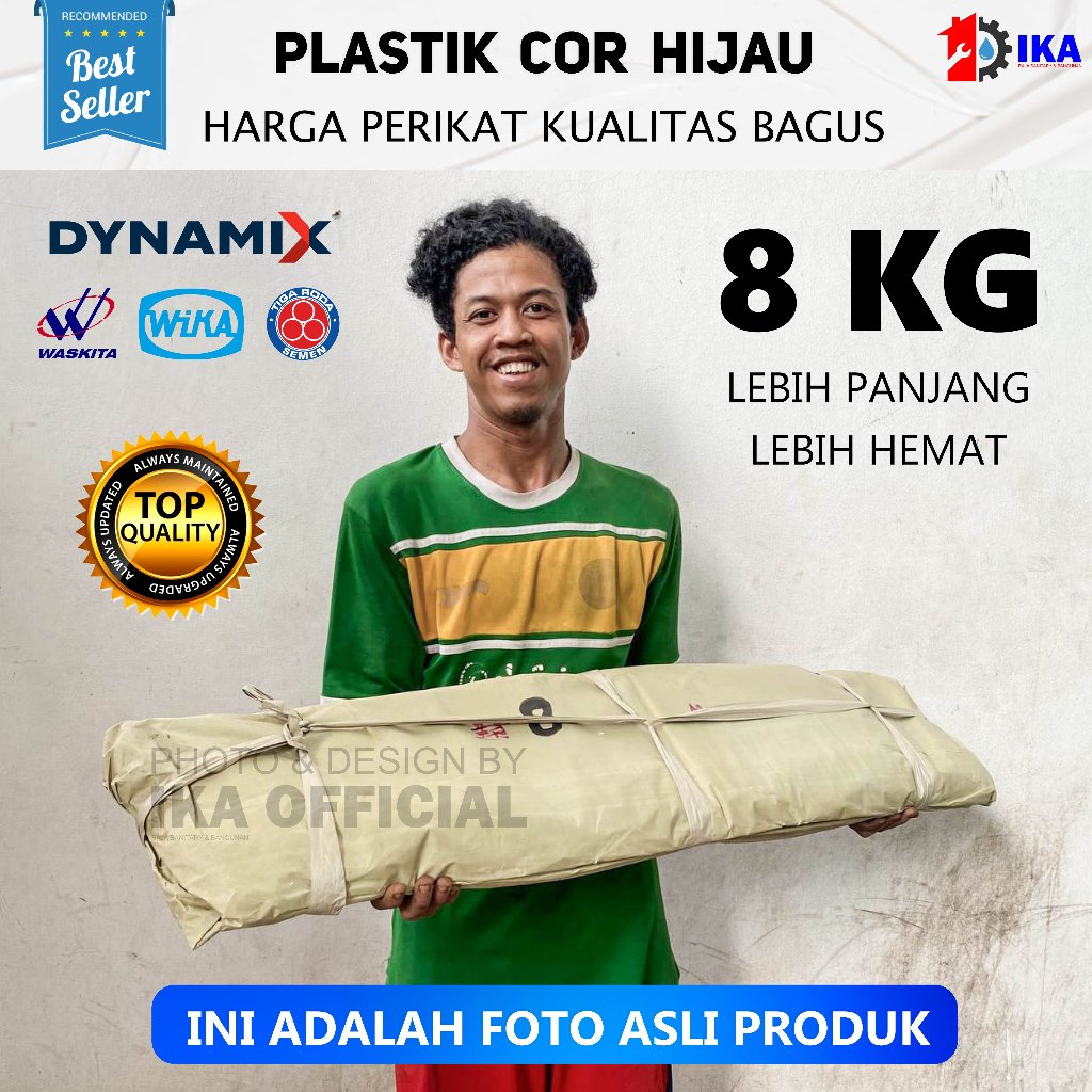 Jual PLASTIK COR HIJAU BUTEK - + 8 KILOGRAM TERMURAH SARUNG PANJANG ...