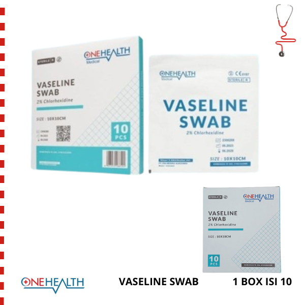 Jual Vaseline Swab Kasa Steril 10cm X 10cm Plester Rawat Luka Plaster ...