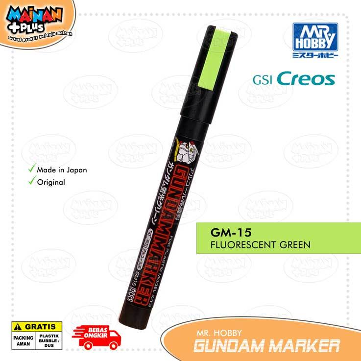 Jual Gundam Marker GM15 Fluorescent Green GM 15 Mr Hobby Gunpla Model ...