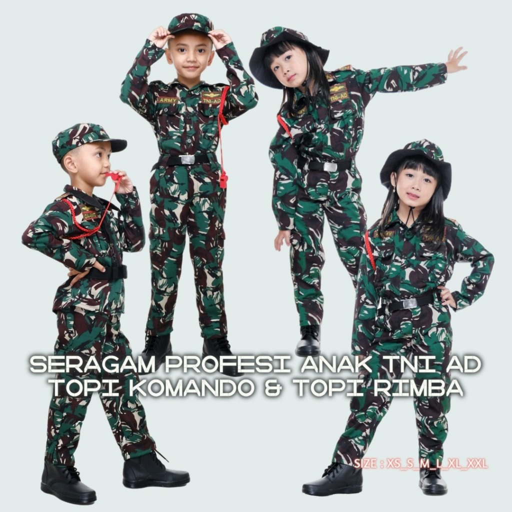Jual Baju Karnaval Anak - Baju Loreng Anak - Kowad - Seragam Profesi ...