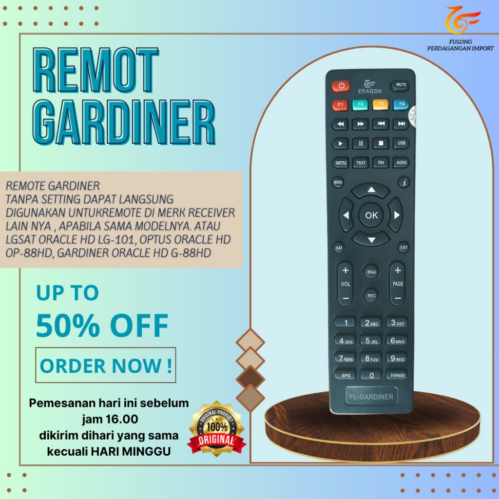 Jual Remot Remote Parabola Receiver Gardiner OPTUS HD Gardiner VISAT HD ...
