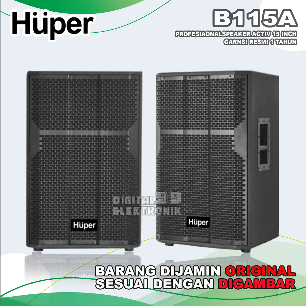 Jual Speaker Aktif 15 Inch 1000 Watt HUPER B115A | B-115A | B 115A BOX KAYU Original Harga 1 ...