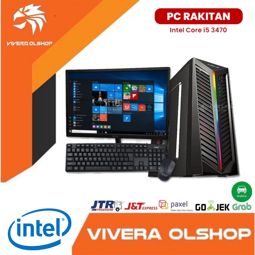 Jual PC RAKITAN LENGKAP INTEL CORE i5 3470 Plus MONITOR dan KEYBOARD MOUSE | Shopee Indonesia