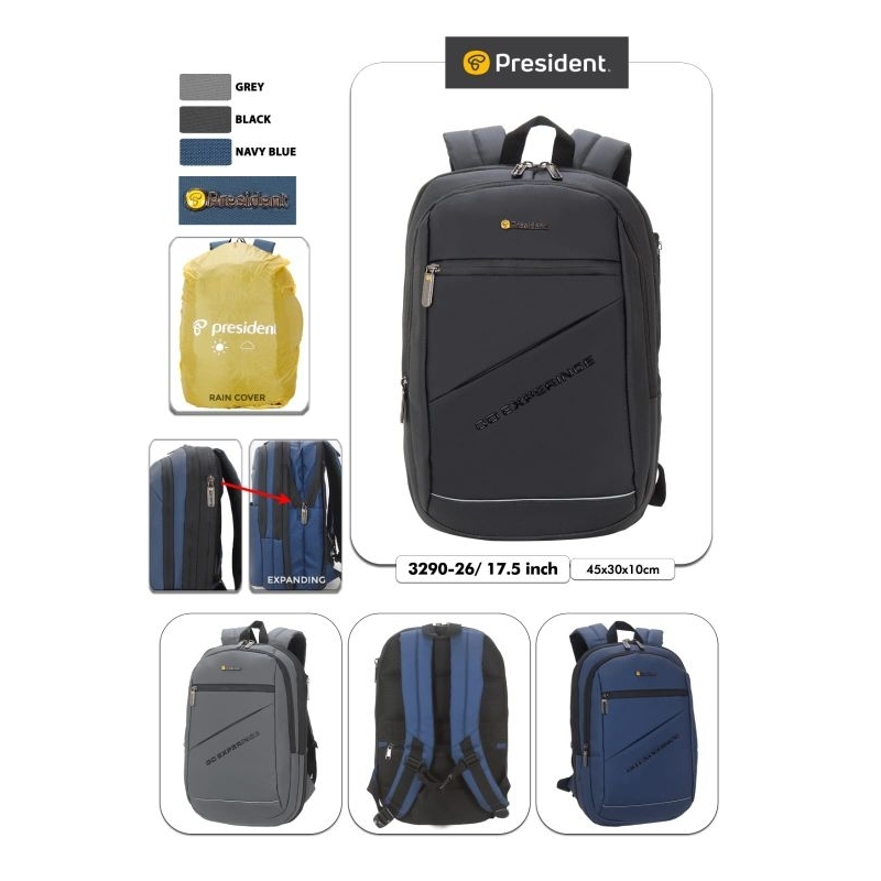 Jual Tas Laptop president original unisex Multifungsi/ Backpack unisex ...