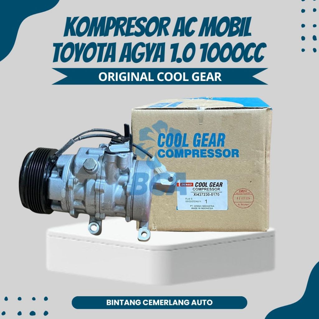 Jual COMPRESSOR KOMPRESOR AC Mobil Toyota Agya 1.0 1000CC ORIGINAL COOL ...