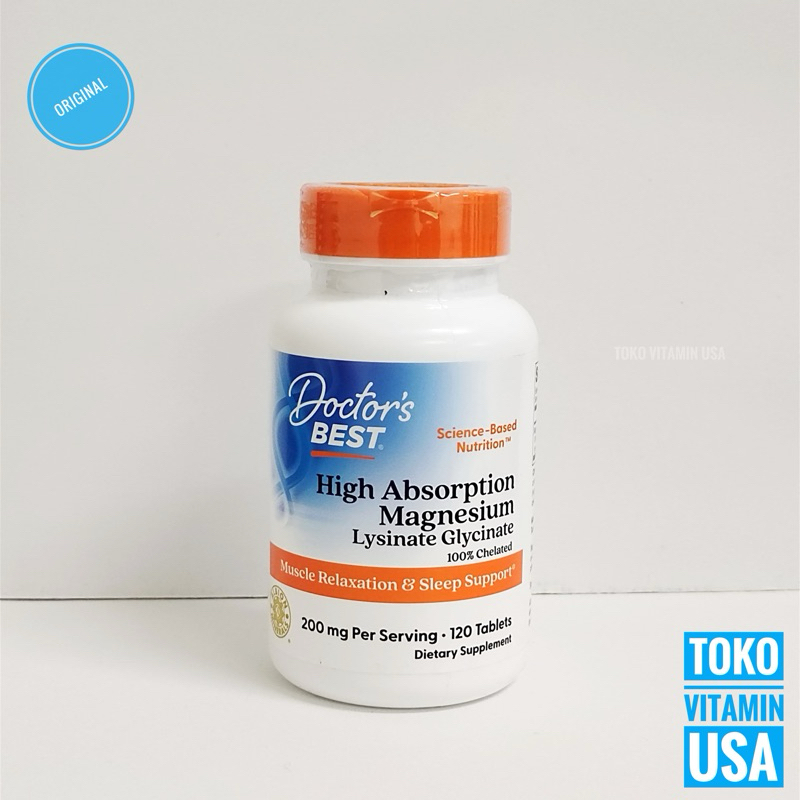 Jual Doctors Best High Absorption Magnesium 100 mg isi 120 Tablets ...