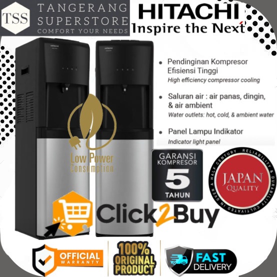 Jual HITACHI DISPENSER GALON BAWAH HWD-B50000 HWD B50000 HWDB50000 ...