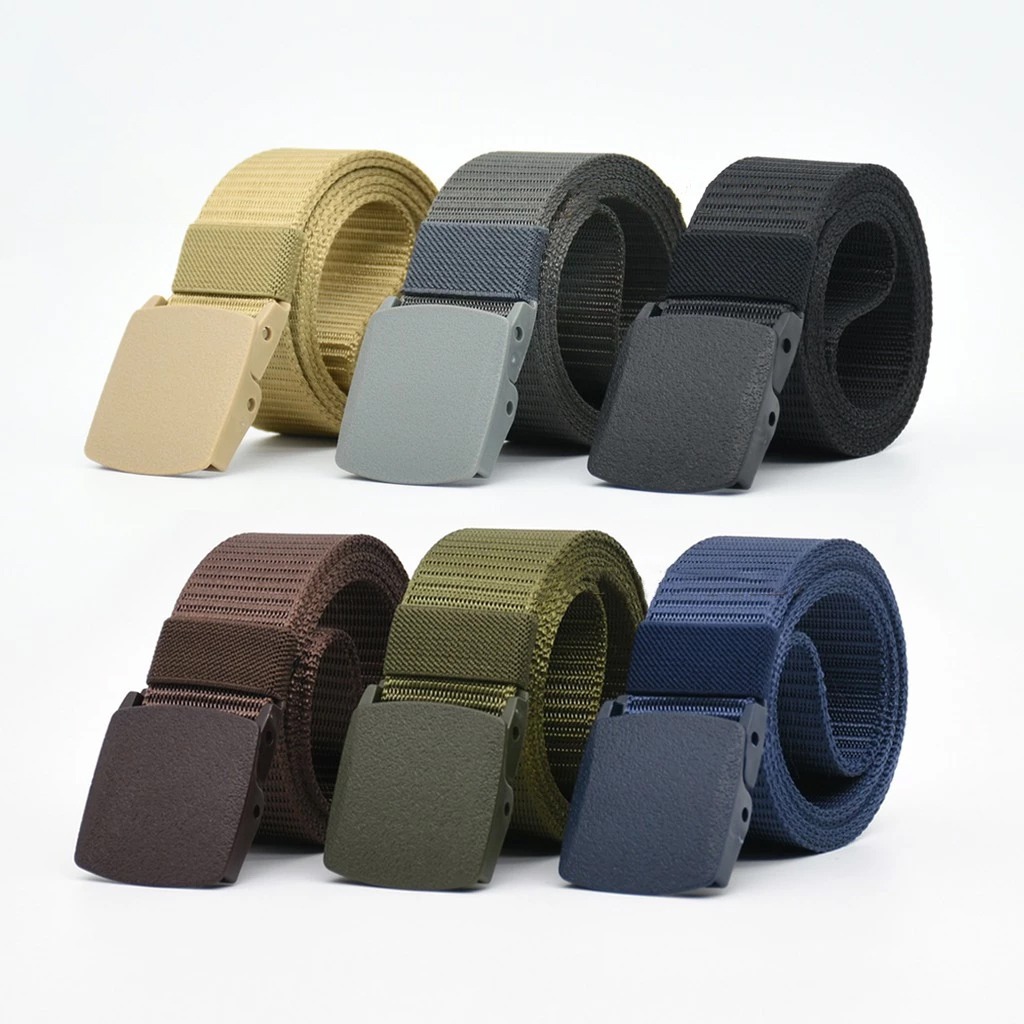 Jual HOPYLOVY Ikat Pinggang model Tactical Belt / Gesper bahan Kanvas ...