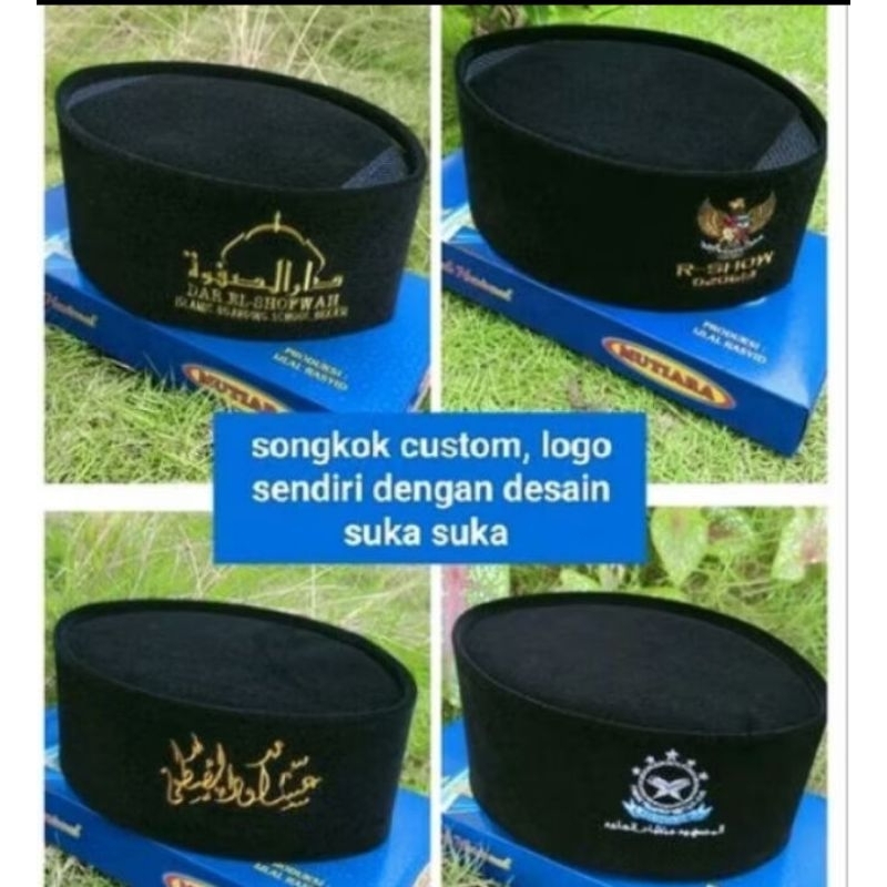 Jual SONGKOK CUSTOM logo sendiri disene suka suka | Shopee Indonesia