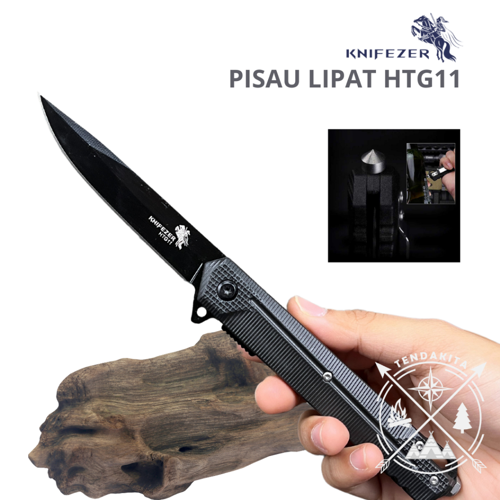 Jual KNIFEZER Pisau Lipat Outdoor Portable Knife Survival Tool - HTG11 ...