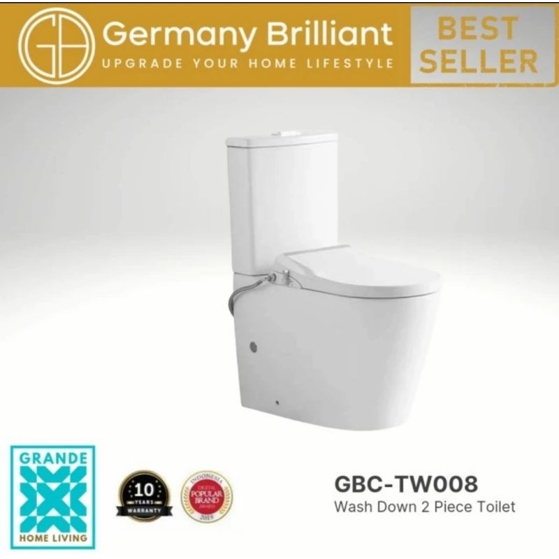 Jual Closet Duduk Germany Brilliant GBC-TW008 60cm | Shopee Indonesia
