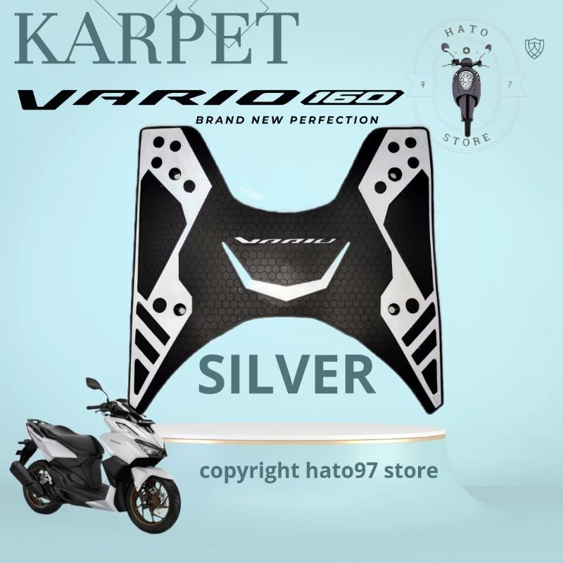 Jual Karpet Vario 160-Tahun2022 Alas kaki motor Vario 160 full karet | Shopee Indonesia