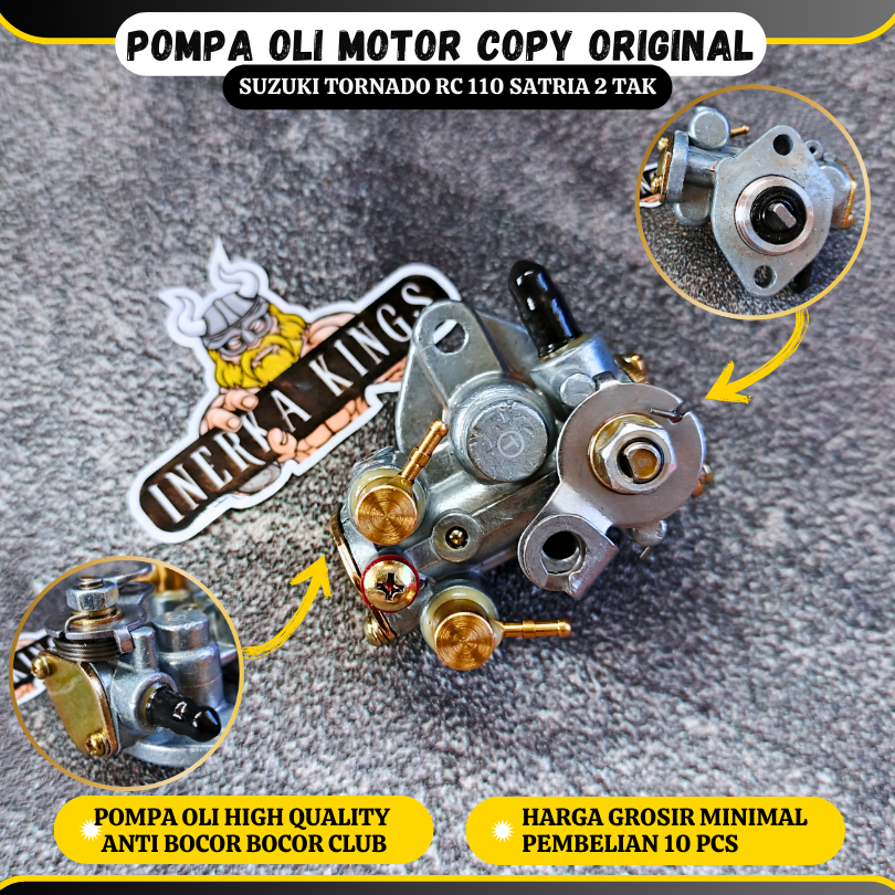 Jual Gear Oil Pump Pompa Oli Assy SUZUKI TORNADO RC 110 Satria 2 Tak ...