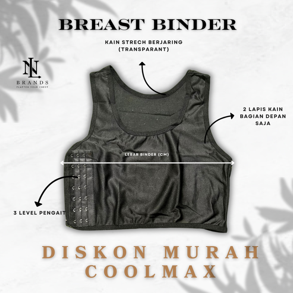 Jual breast binder kait samping coolmax murah / korset dada / perata ...