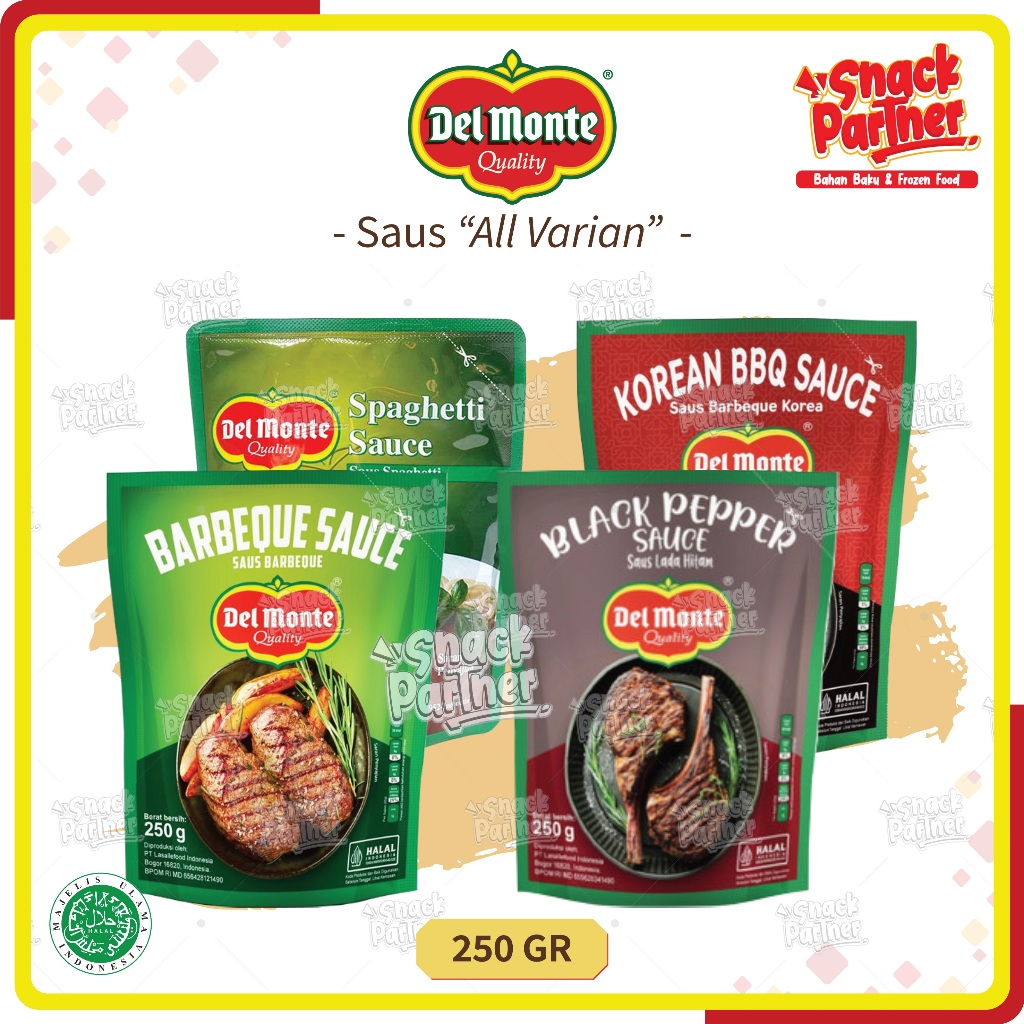 Jual DELMONTE All Varian Sauce Pouch 250 GR - DEL MONTE Black Pepper ...