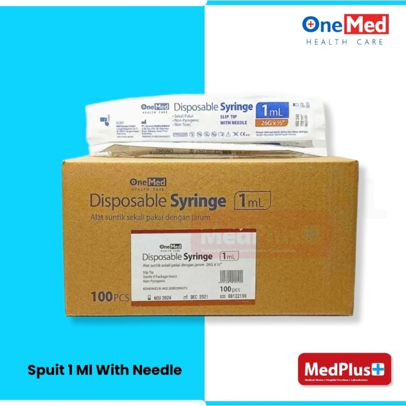 Jual M+ Syringe 1 Ml Disposable Spuit 1 CC / Box | Shopee Indonesia