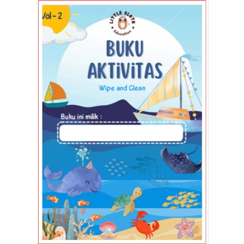 Jual Worksheet Book Vol 2 Anak PAUD Pra TK Buku Aktivitas Wipe n Clean ...