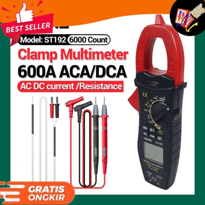 Jual Tang Ampere ANENG ST192 Alat Tes Kelistrikan Digital Multimeter ...