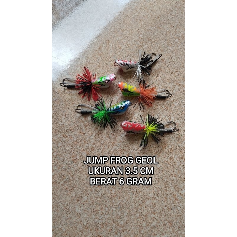 Jual Umpan Casting Gabus dan toman Jump Frog action Geol Mini 3.5 cm | Shopee Indonesia