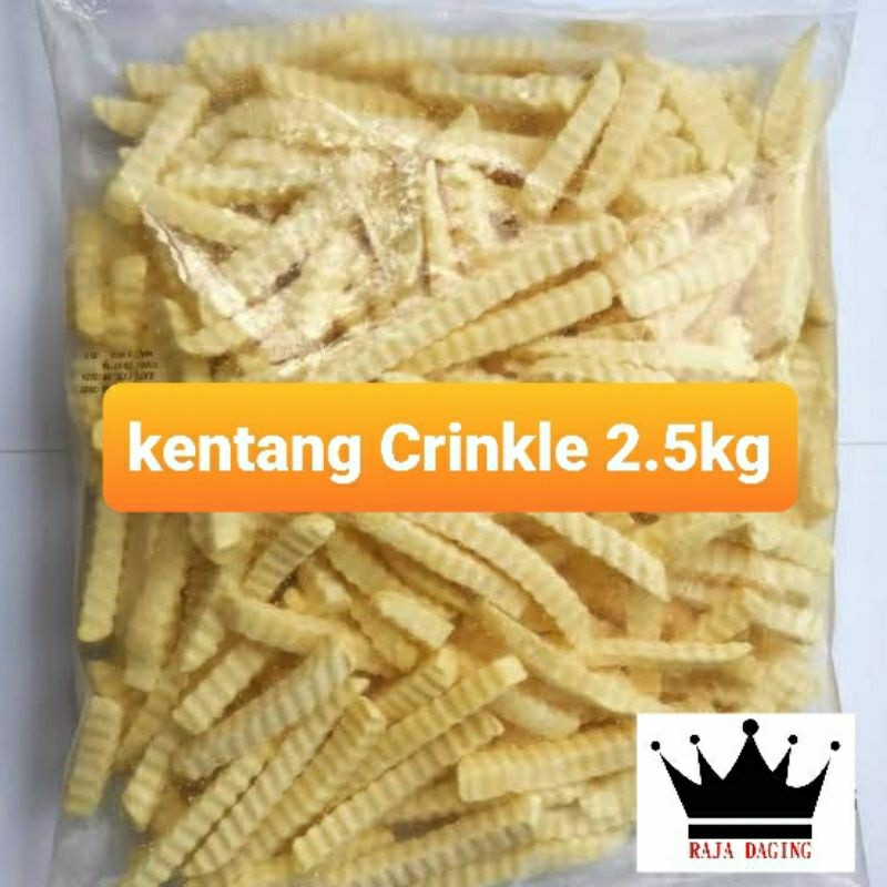 Jual Kentang Goreng Crinkle @2.5kg | Shopee Indonesia