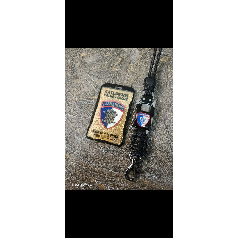 Jual plat lencana id card lanyard holder logo lantas korlantas polri ...