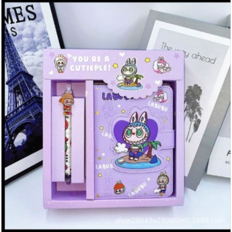 Jual Buku diary box Labubu Cute labubu Book notebook diary viral trendy ...