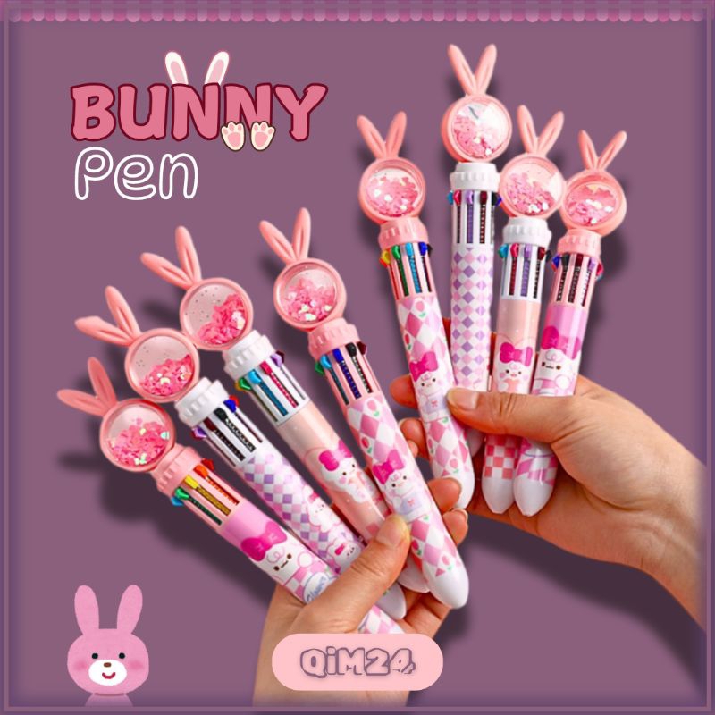 Jual Bunny Pen 10 Warna - Pulpen Lucu - Pulpen Aesthetic - Pulpen Unik ...