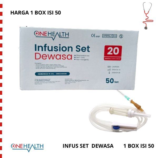 Jual infus Set Oenehealth Selang Infus Set Lengkap Dewasa Adult Infuset ...