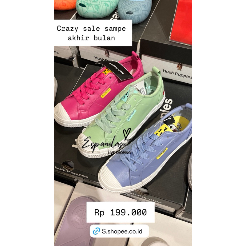 Jual [espanolasz] Sneakers Hush Puppies sale 100% original storeY ...