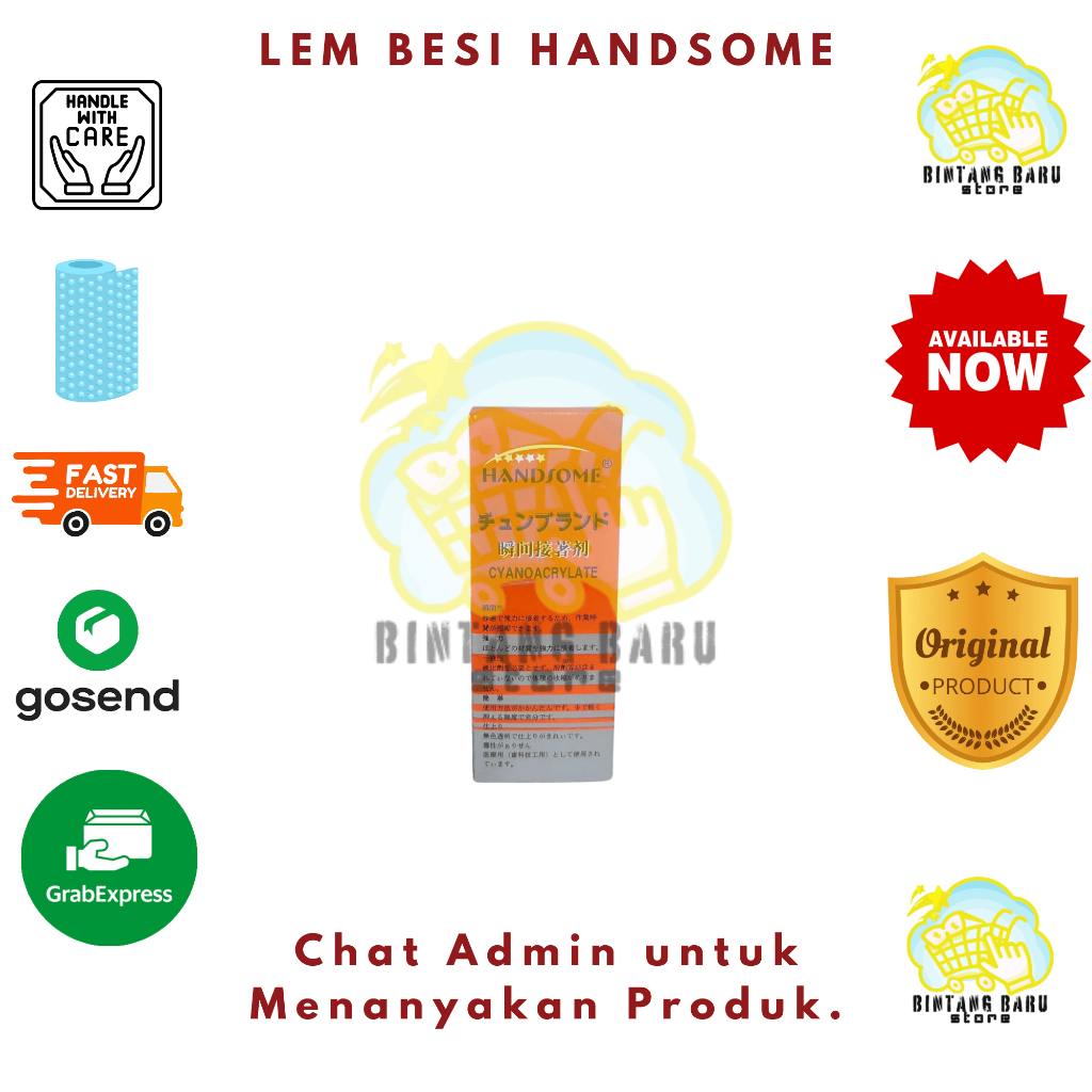 Jual LEM HANDSOME - LEM KOREA SERBAGUNA / LEM BOTOL MERK HANDSOME ...