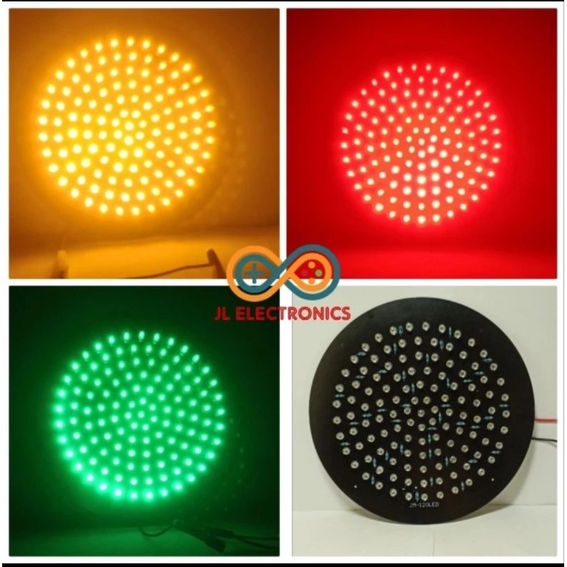 Jual MODUL SET LAMPU LED TRAFFIC LIGHT DIAMETER 20 CM MERAH KUNING ...