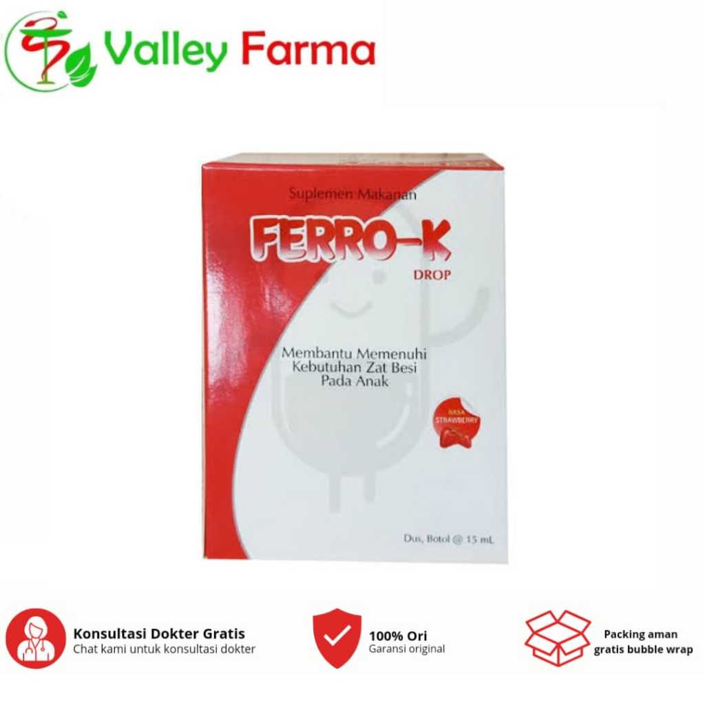 Jual Ferro K Drop 15ml - Vitamin Zat Besi | Shopee Indonesia