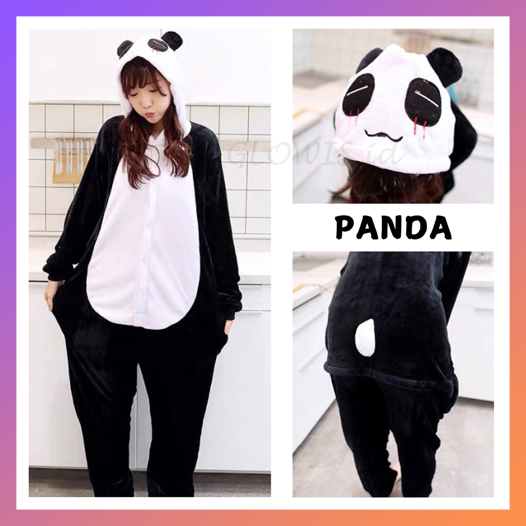 Jual Baju Tidur Kostum Onesie Kigurumi Piyama Dewasa Karakter - Panda ...