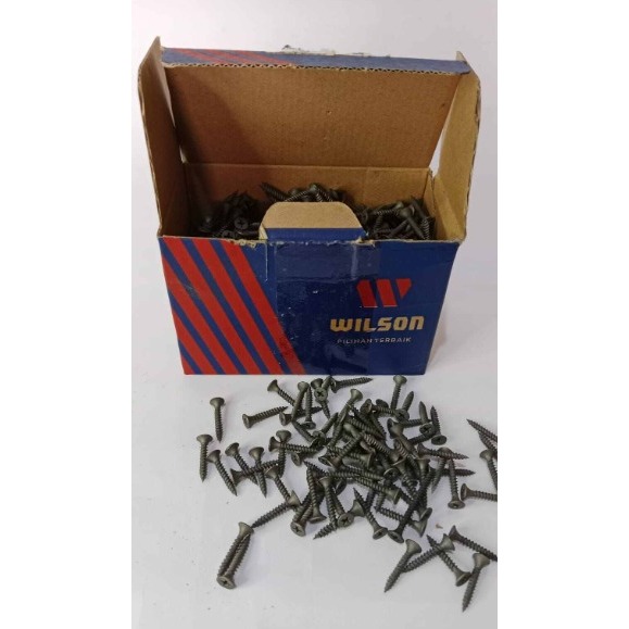 Jual Skrup Gypsum | Sekrup drywall 6x1" Merk Wilson 500gr (dus kecil) | Shopee Indonesia