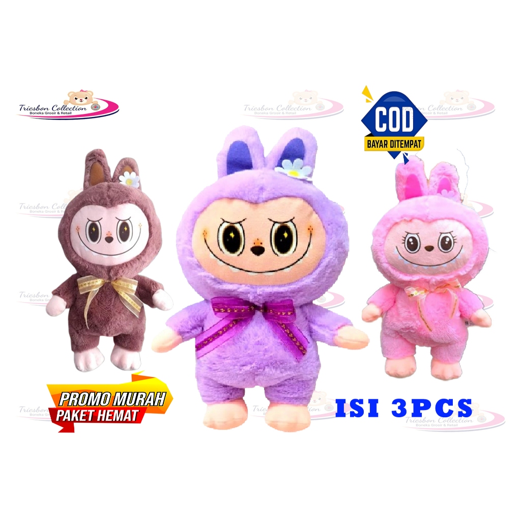 Jual BONEKA LABUBU PAKET HEMAT ISI 3PCS | Shopee Indonesia