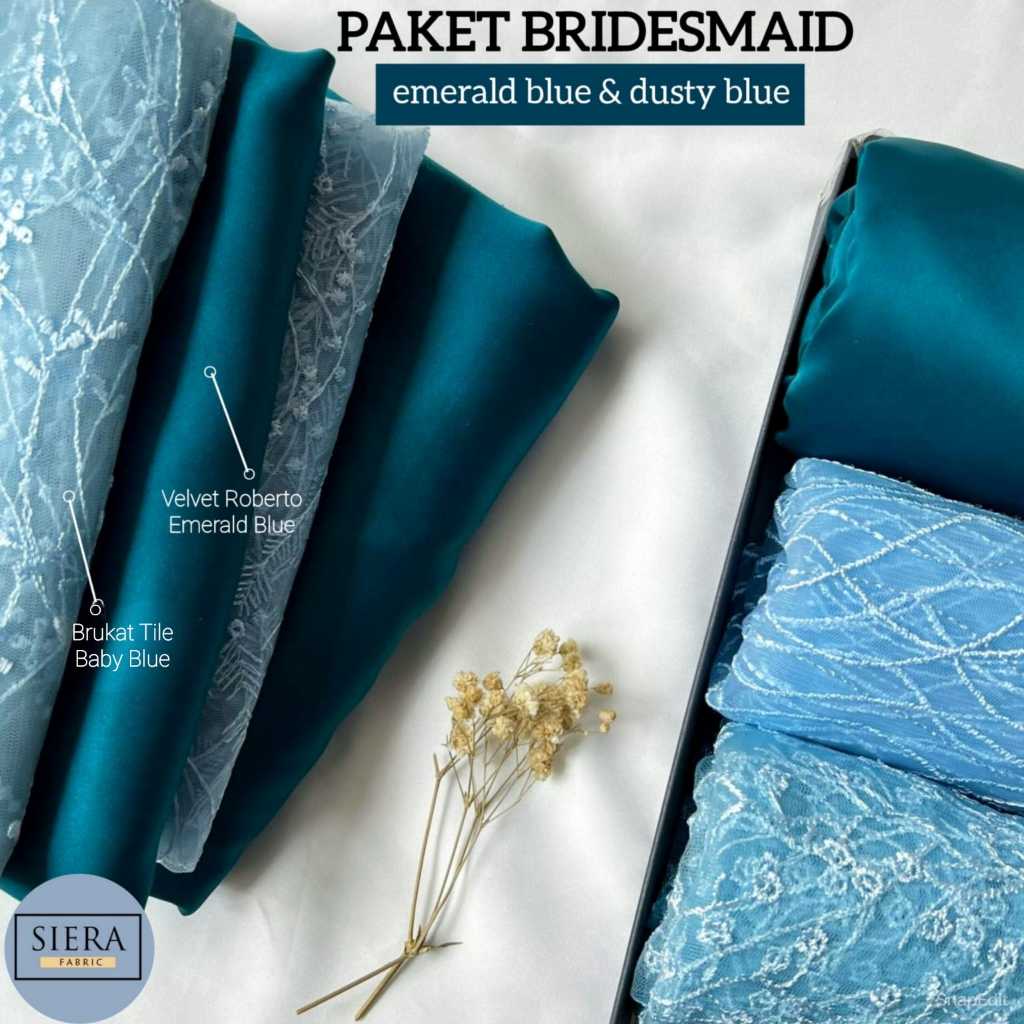 Jual Paket Lengkap Kain Bridesmaid Premium / Satin Velvet Roberto ...
