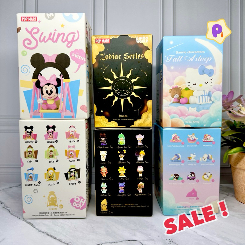 Jual READY ORI ! POP MART Blind Box Figure Dimoo Zodiac / Disney Swing ...