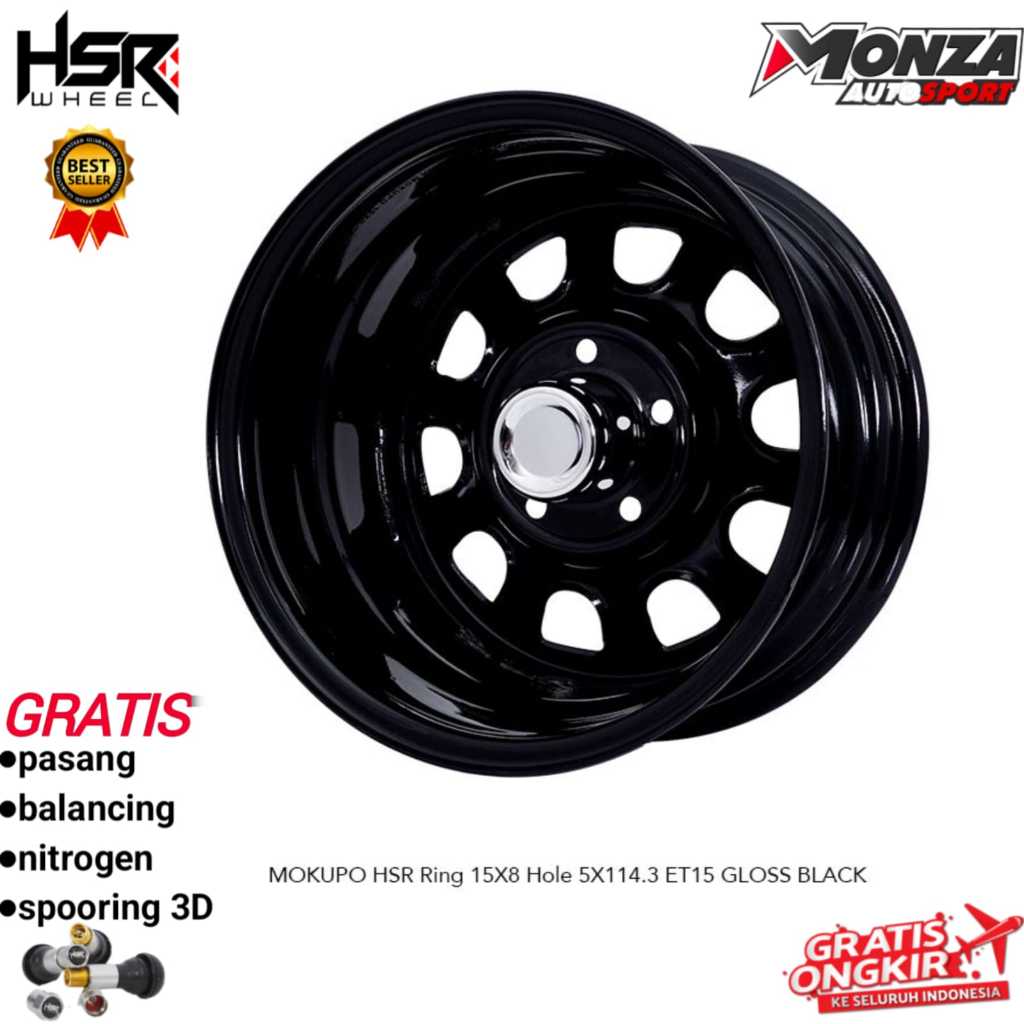 Jual Velg kaleng type offroad R15 Hsr Mokupo untuk mobil granmax,taruna ...